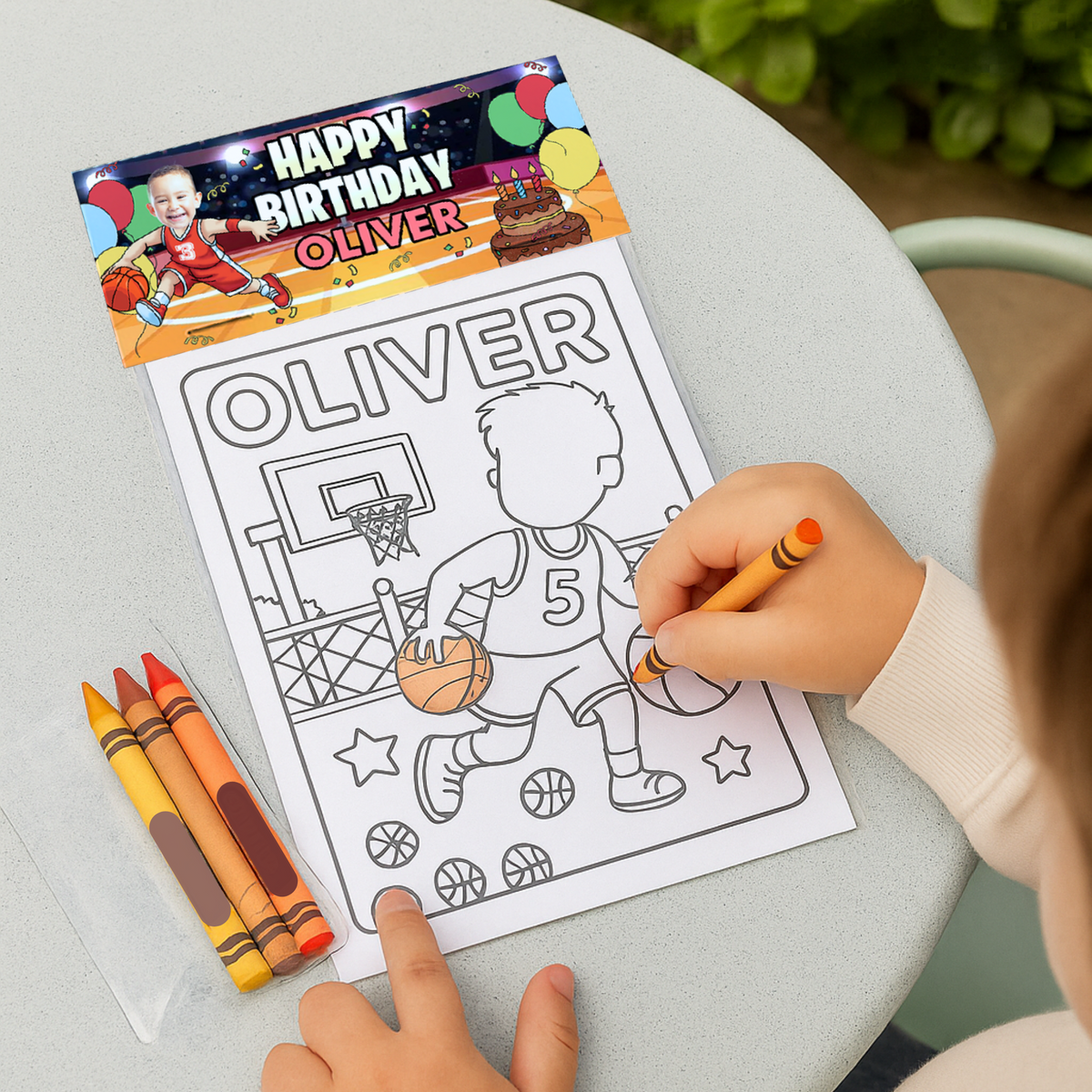 Custom Coloring Pages – Party & Presents